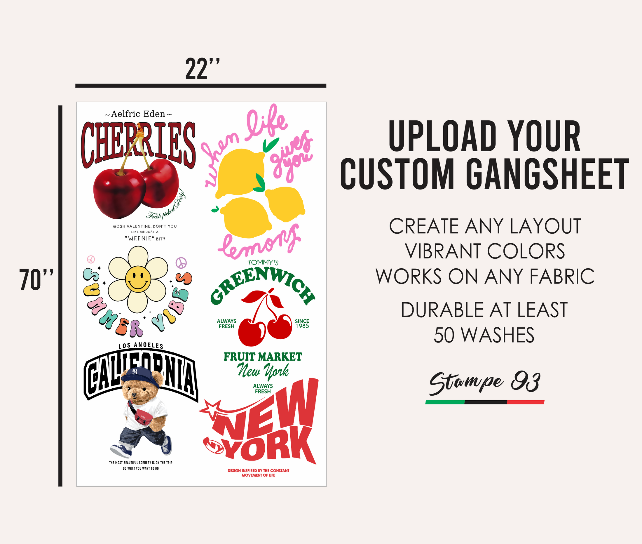 Custom DTF Gang Roll Transfer – Stampe93